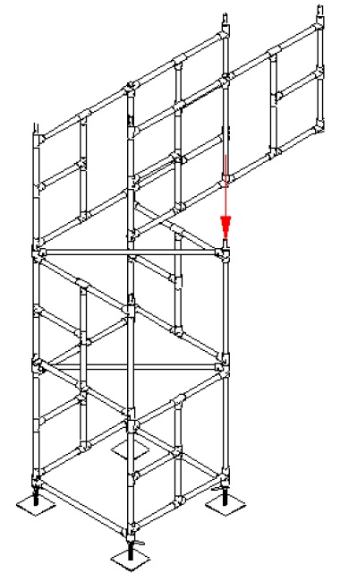 4) Encaixe dos módulos de